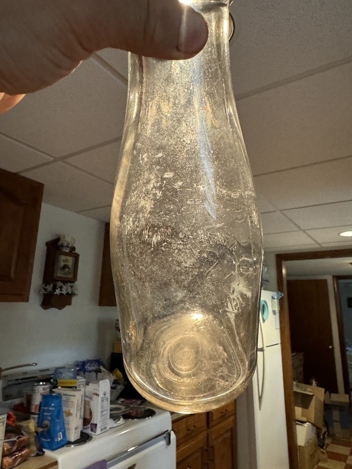 Clarified Pasteurized S S (Samuel Swartz) Qt Milk Bottle Spring Grove ...