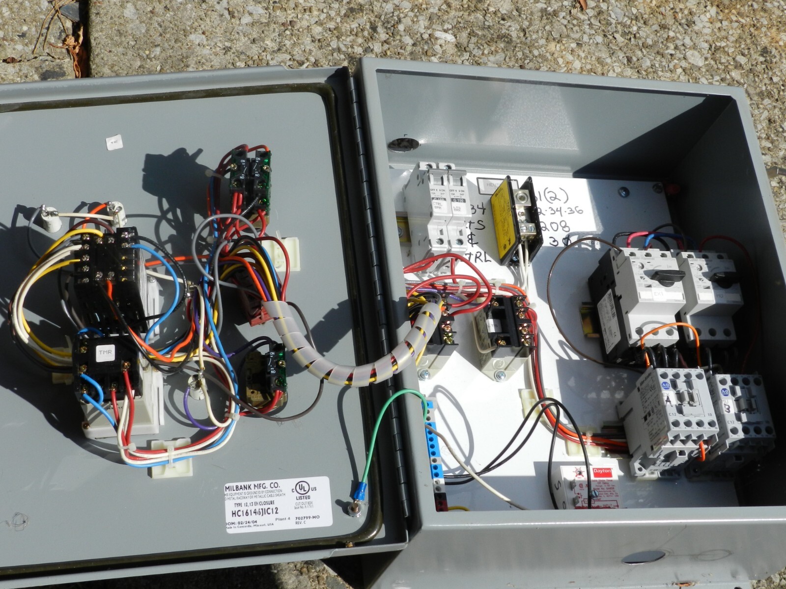 Control Panels for fan + Motor control sys : Paint Booths, Industries ...
