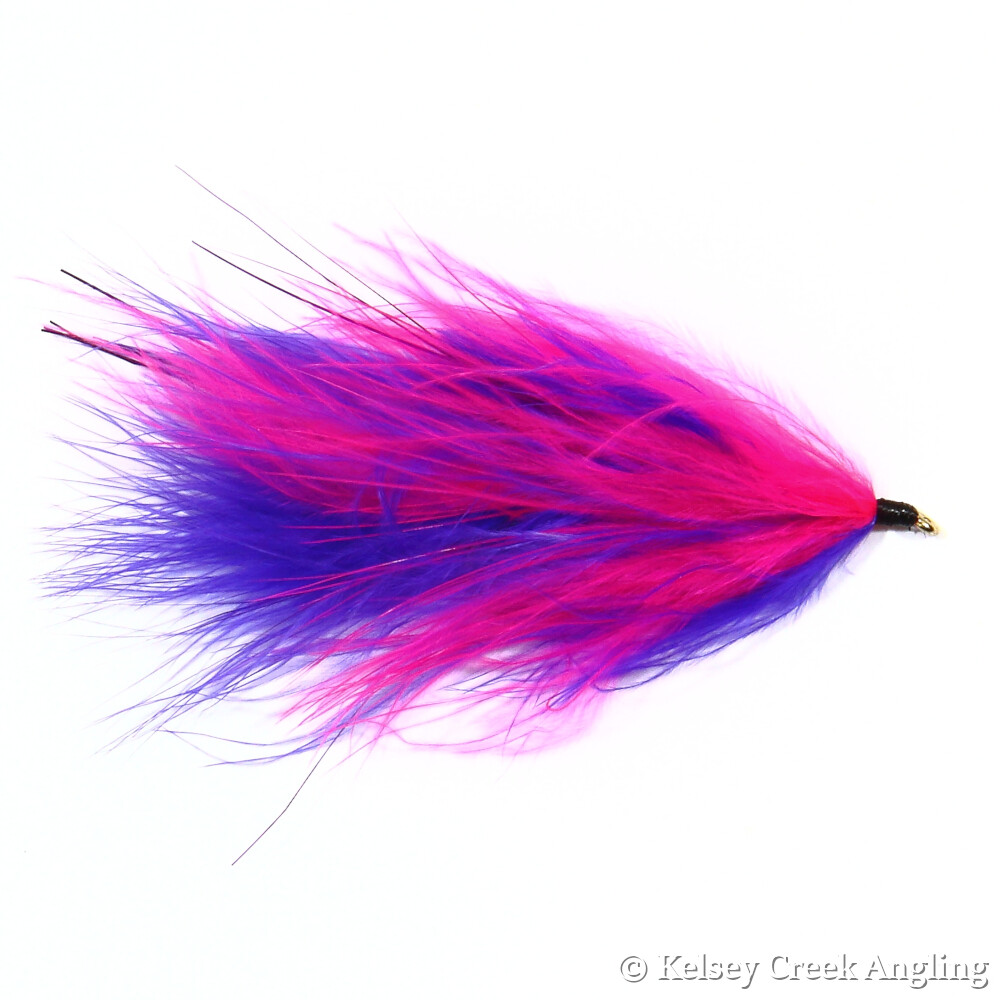 6-Pack Alaskabou Purple & Pink Fly, Streamer Fly for Salmon Steelhead ...