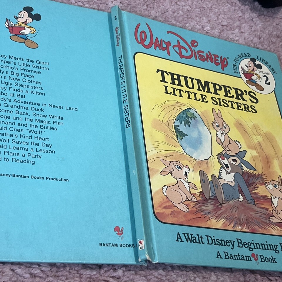 Walt Disney Beginning Reader A Bantam Book Volume 2 Thumper’s Little ...