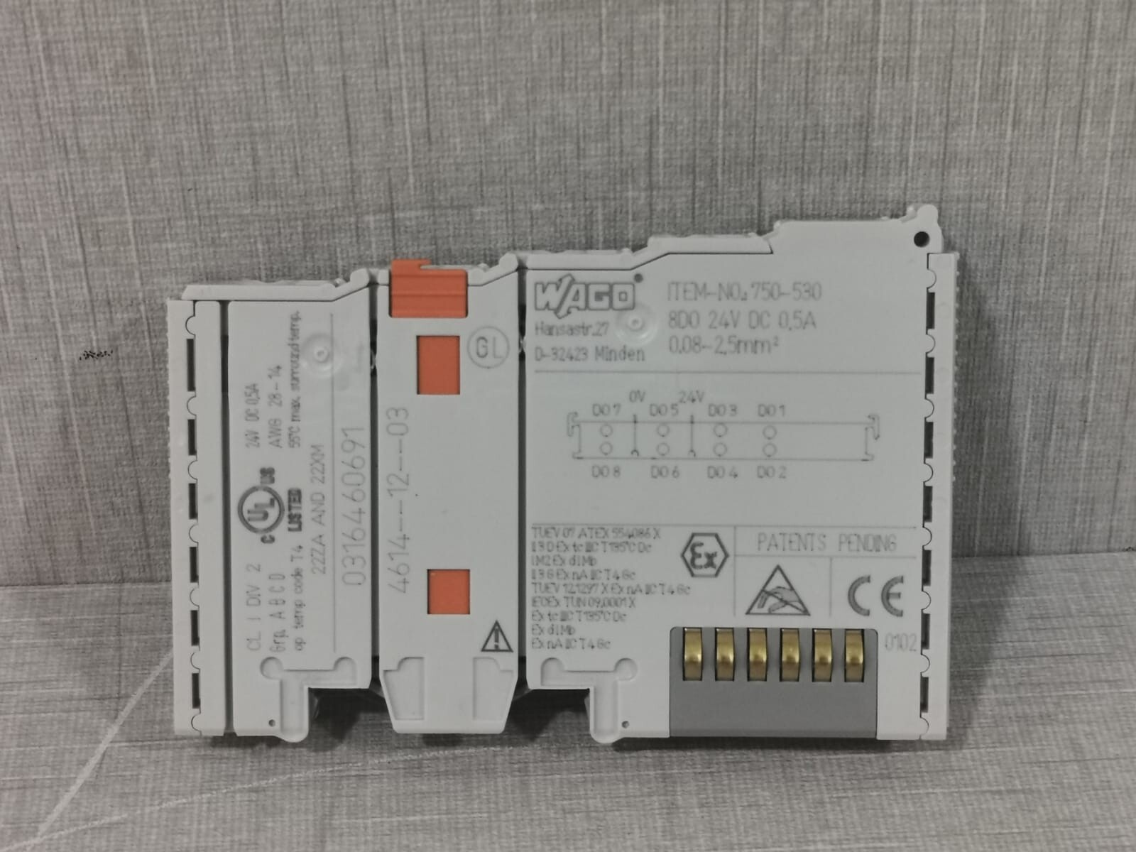 LOT 3 WAGO 750-530 8-channel Digital Output Terminal | eBay