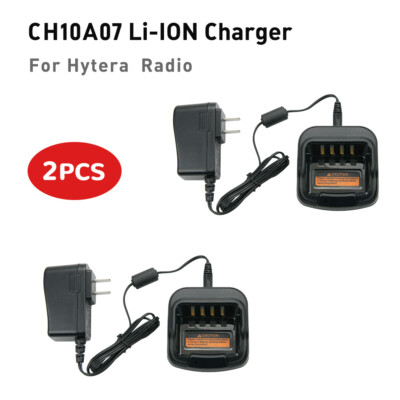 2PC CH10A07 Charger for Hytera PD662 PD665 PD685 PD702 PD705 PD785 ...