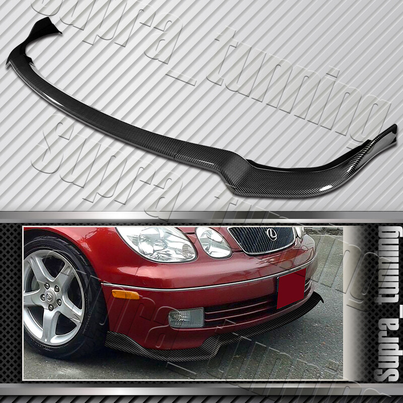 Front Bumper Spoiler Lip For 1998-2005 Lexus GS300 GS400 GS430 (Carbon ...