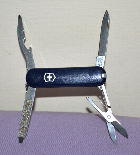 Genuine Victorinox Rambler Swiss Army 58mm Dark Blue Multi-Tool Knife ...