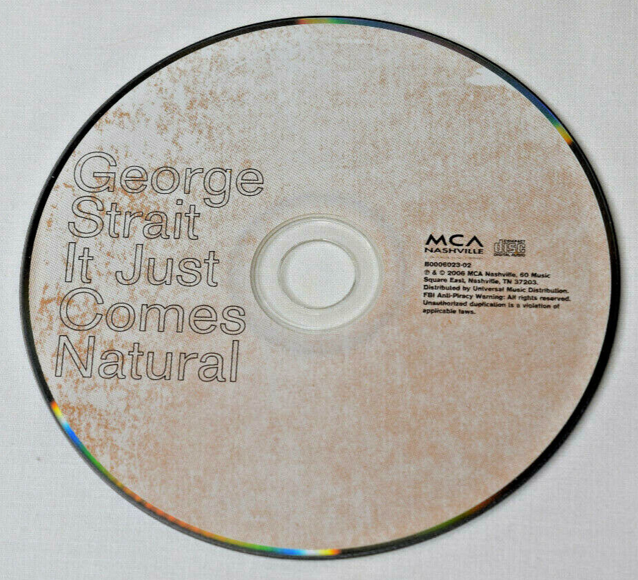 George Strait - It Just Comes Natural (CD, Oct-2006, MCA) Disc only ...