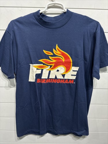 Vintage 1991 Defunct BIRMINGHAM Alabama FIRE WLAF FOOTBALL Shirt Men XL ...