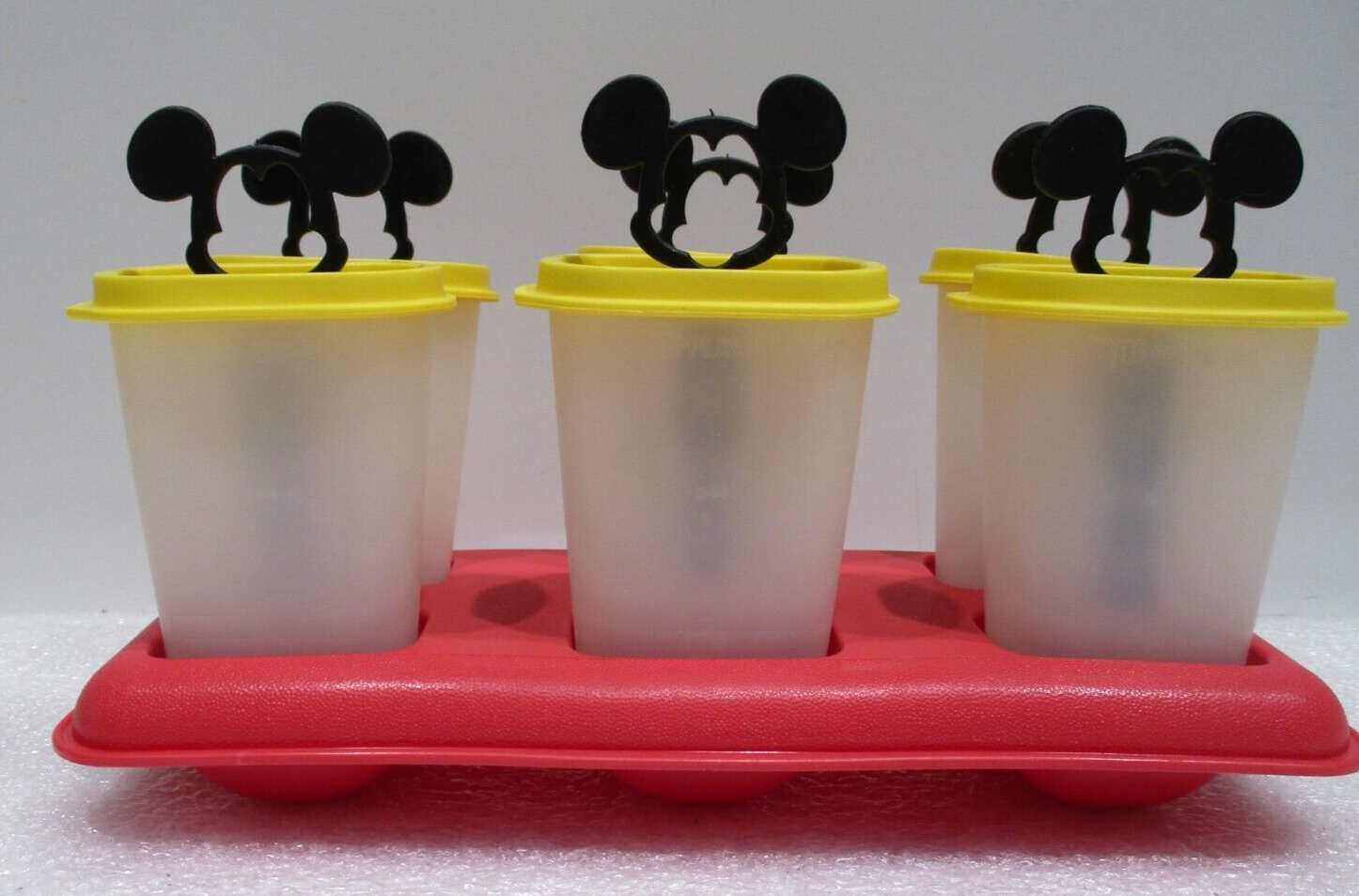 Tupperware Disney Mickey Mouse Ice Pops Popsicle Fudgesicle Molds ...