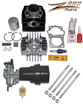 SUZUKI JR 50 JR50 Cylinder Carburetor & Air Filter Box Assembly 1978 ...