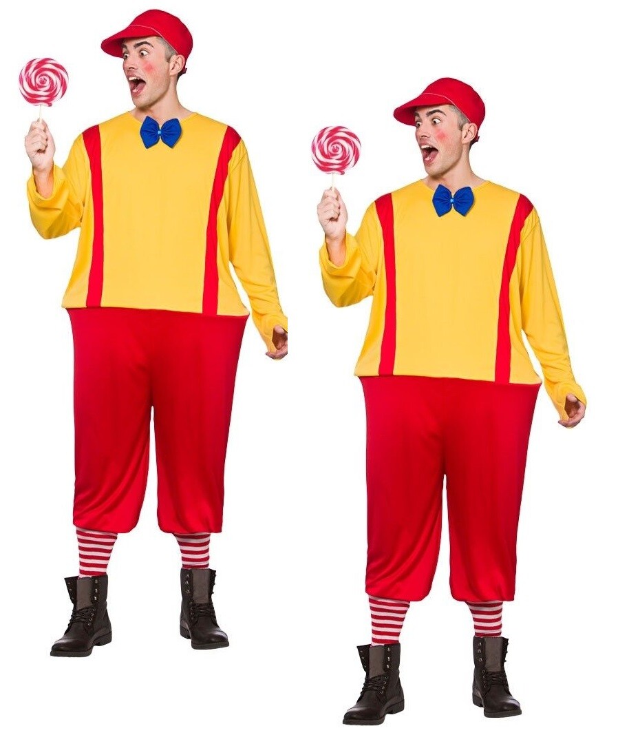Funny Tweedle Dee Tweedle Dum Costume Storybook Adults Fancy Dress ...
