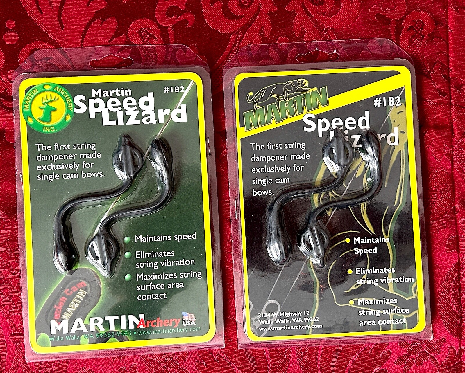 2 String Dampeners by Martin Archery, Speed Lizard #182, for Single Cam ...