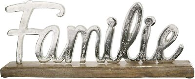 Gilde Schild Aufsteller Holz Alu Schriftzug Familie | eBay.de