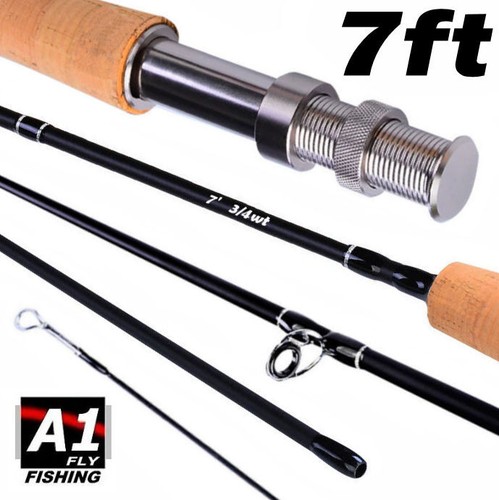 Tight Stream 7ft FLY ROD -TROUT Fly Fishing rods 3/4wt 5/6wt for reel ...