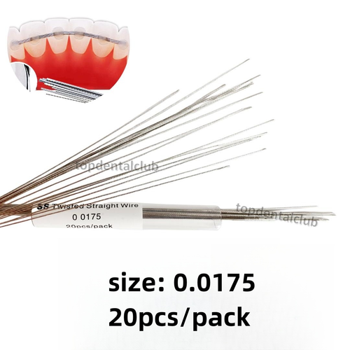 Dental Twist Wire Orthodontic Straight Twisted Wires SS Lingual ...