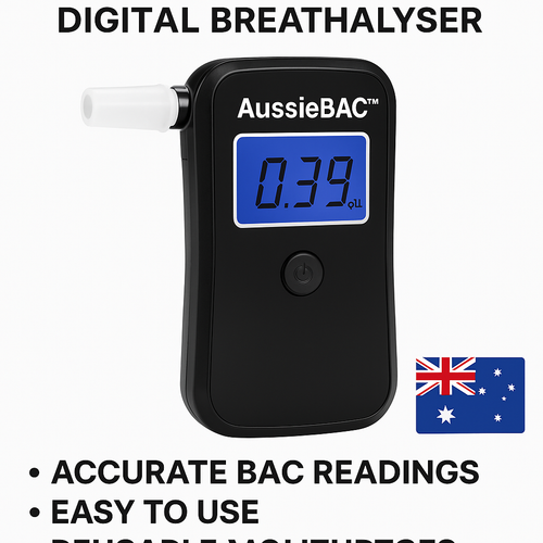 AussieBAC™ Digital Breathalyser – Police Grade | Portable BAC Tester ...