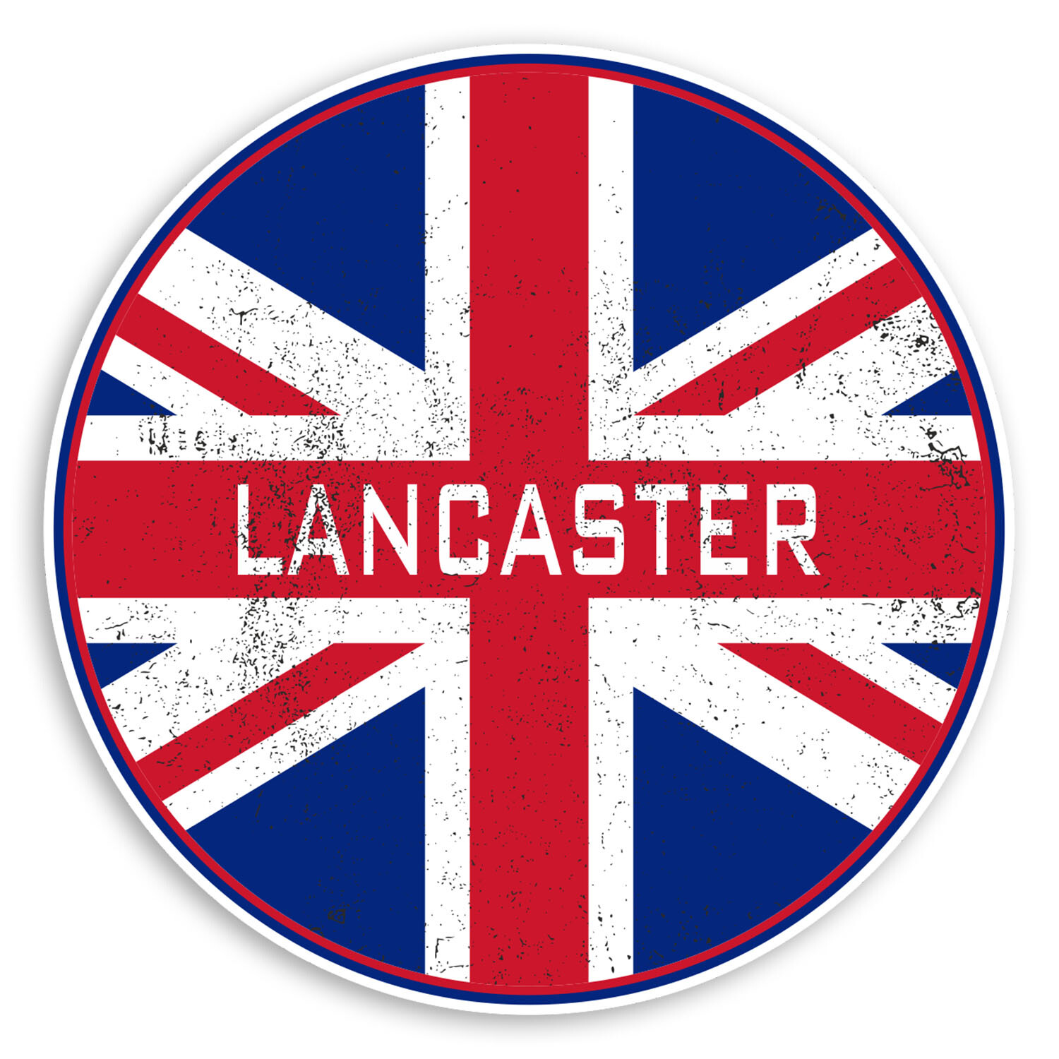 2 x 10cm Lancaster England Vinyl Stickers - Brit UK Flag Sticker ...