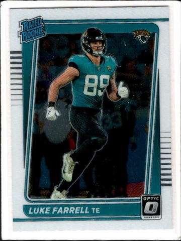 2021 Panini Donruss Optic Luke Farrell RC ROOKIE CARD #287 Jaguars | eBay