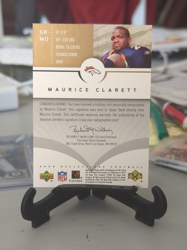 Maurice Clarett 2005 Upper Deck Reflections Signature 67/89 Auto RC ...