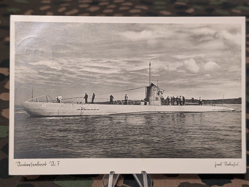 Early WW2 WWII German Navy Kriegsmarine Postcards U7 Uboat Submarine ...