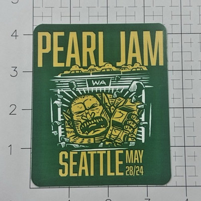 PEARL JAM STICKER 2024 SEATTLE, WA 5/28/24 DARK MATTER TOUR | eBay