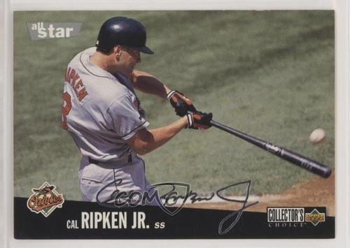 1996 Collector's Choice All-Star Silver Foil Signature Cal Ripken Jr #1 ...