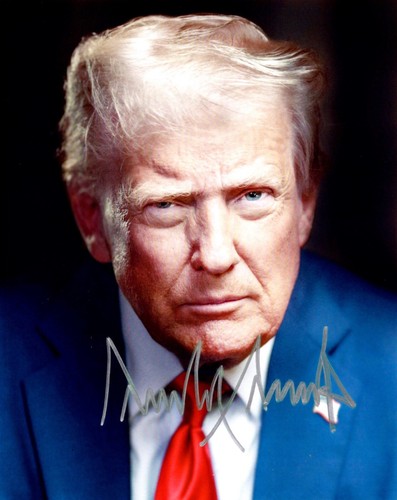 Donald Trump Serious Expression Signed Autographed Photo Authentic 8X10 ...