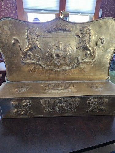 Vintage Brass Repousse Taper Box 19th Century Dutch Made | eBay