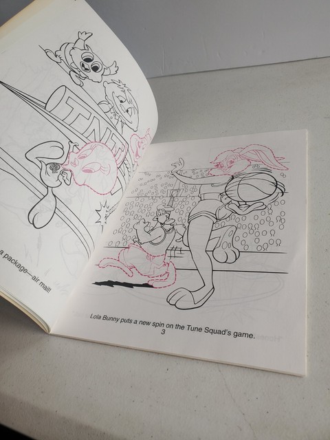 Space Jam Landoll's Secret Stuff Complete Sticker Book 1996 Michael ...