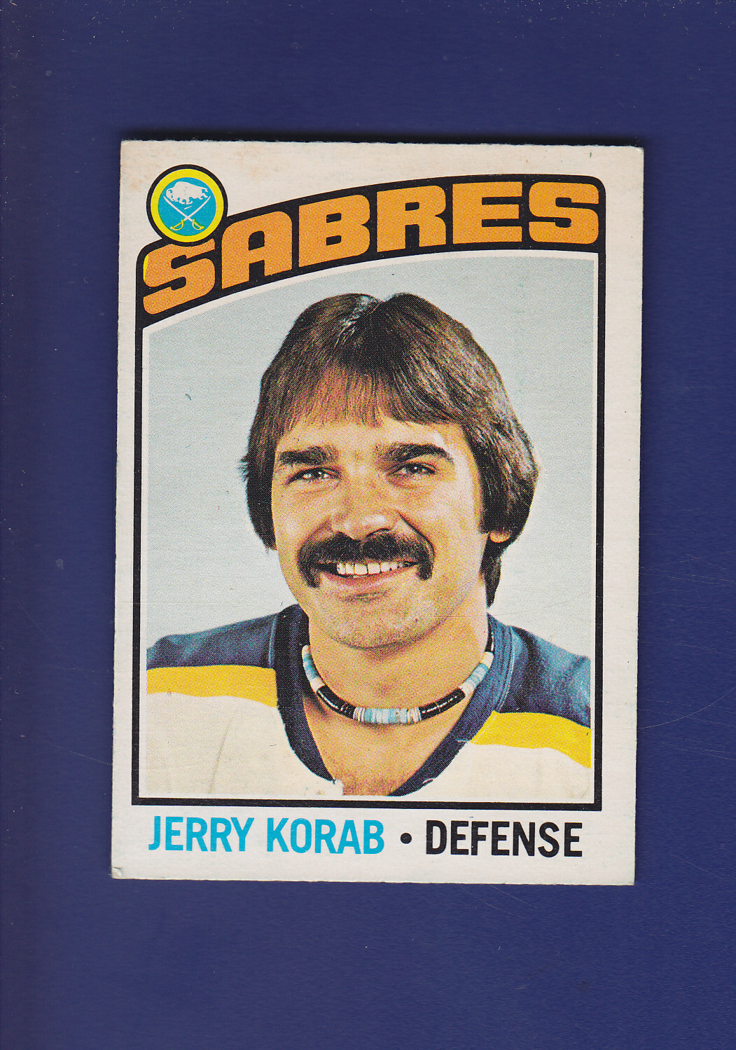 Jerry Korab 1976-77 O-PEE-CHEE OPC NHL Hockey #27 (VGEX) Buffalo Sabres ...