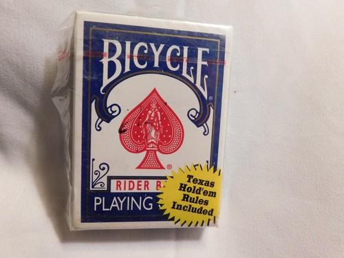 Bicycle Playing Cards Rider Back Poker 808 Texas Hold’em Rules NEW | eBay