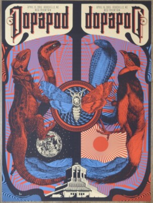 2016 Dopapod - Asheville Silkscreen Concert Poster by Status Serigraph ...