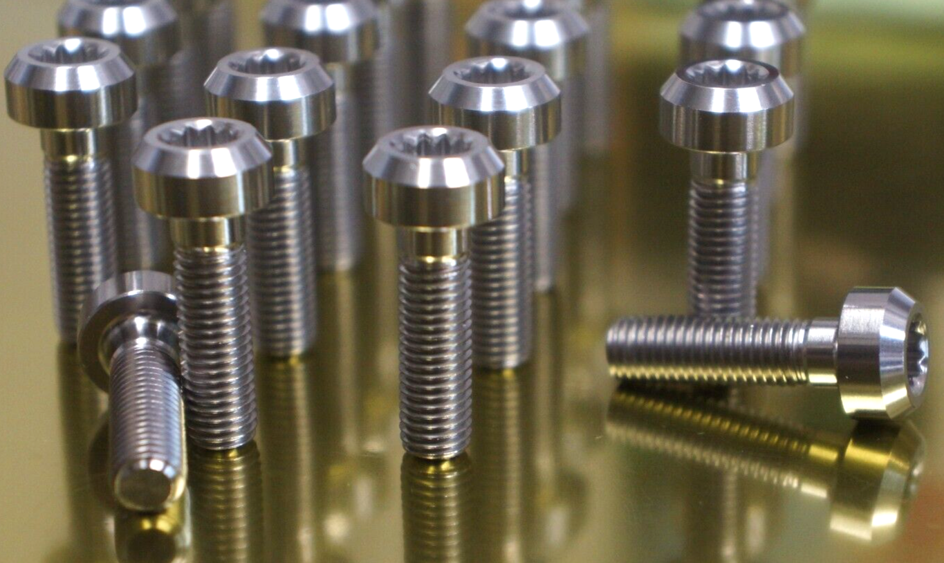 ZAKGEAR Polished Quality Titanium Split Rim BBS Wheel Bolts M7x24mm ...