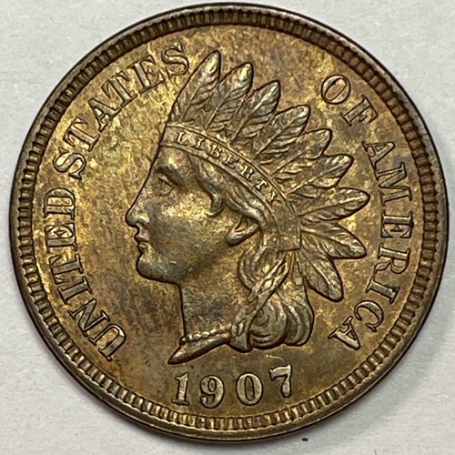 1907 Indian Head Cent Uncirculated UNC Coin #18381 | eBay
