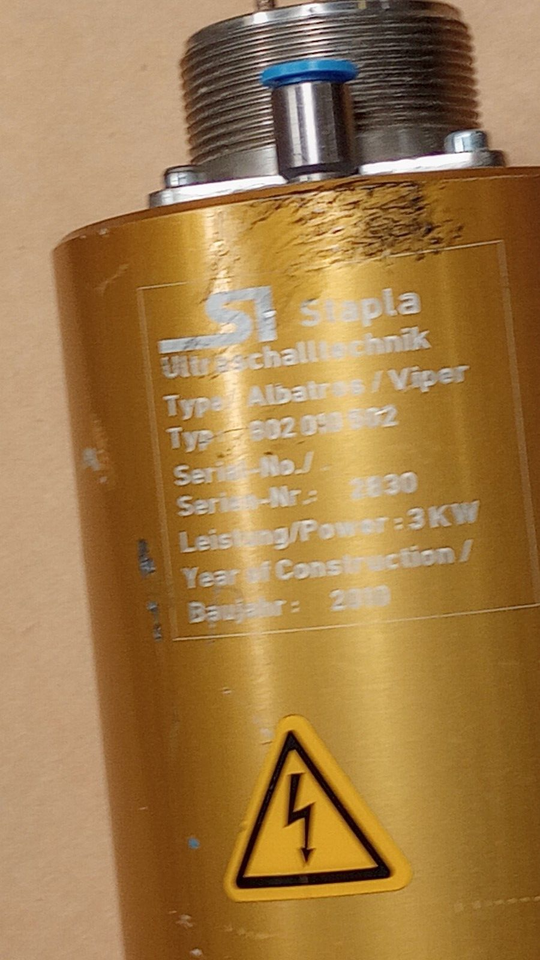 PARTIAL STAPLA CONDOR ST 30 ULTRASONIC WELDING UNIT ( 2 HEADS) | eBay