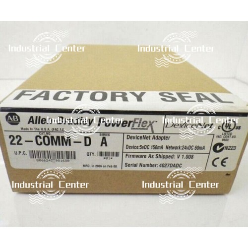 22-COMM-D AB PowerFlex DeviceNet Adapter Spot Goods Brand New in Box ...