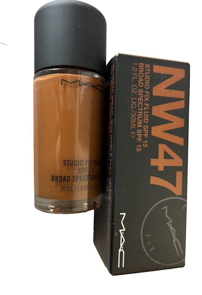 Mac Studio Fix Fluid NW47 Spf 15 NIB 1.0 oz | eBay