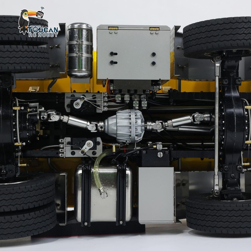 Metal 8x8 1/14 RC Hydraulic Dump Truck Roll-on-off Full Dumper Car ...