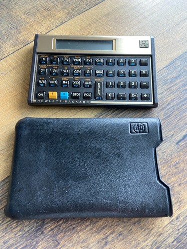 Vintage HP Hewlett Packard 12C Financial Calculator with Case Tested ...