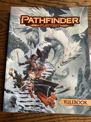 Pathfinder Playtest RPG Rulebook Piazo 2018 Soft Cover RSB1 | eBay