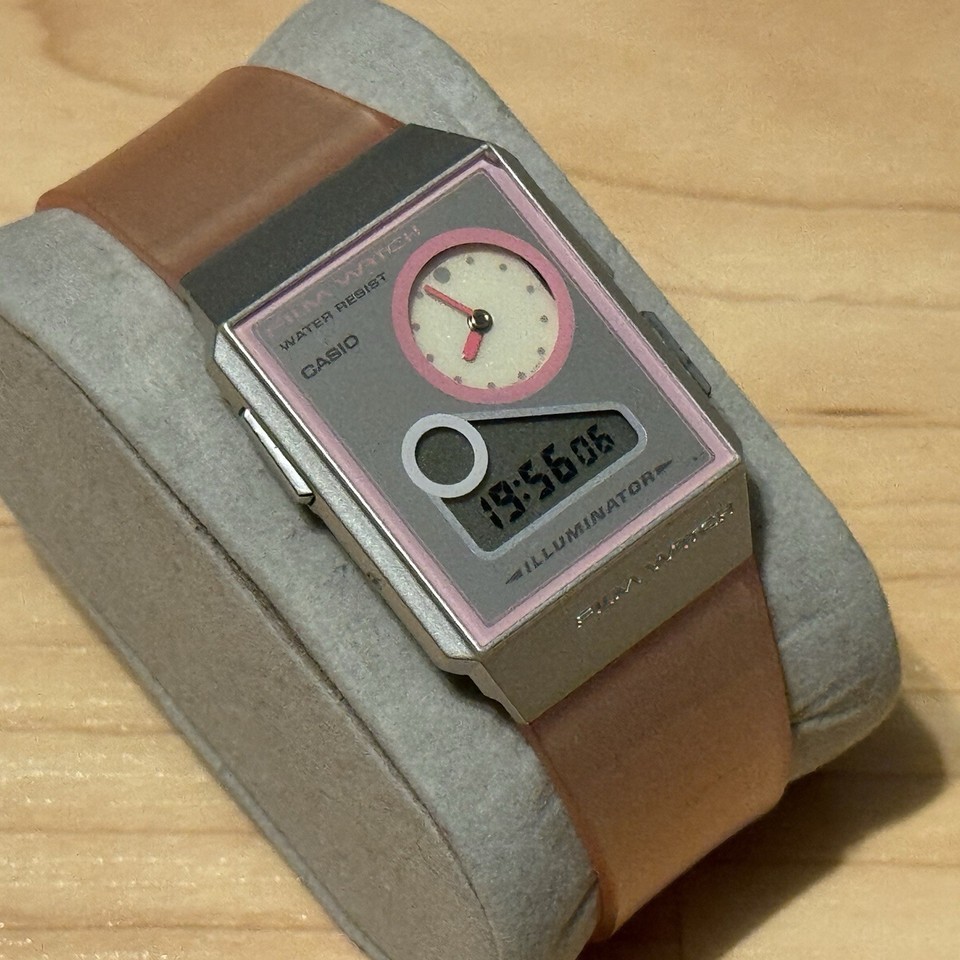 Casio FS-04 Dual Time Pela Film Watch Analog Digital Dual Time 2301 ...