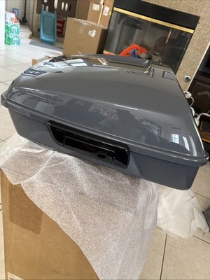 HARLEY OEM Tour Pack Pak 14-25 Touring Gunship Gray Chopped 53000776EGZ ...
