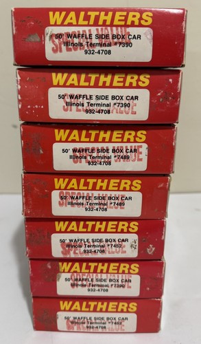 Walthers Model Kits No 7452 50’Waffle Side Box Car Illinois Terminal ...