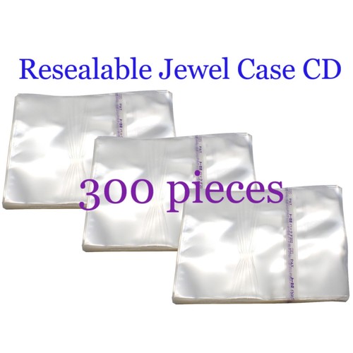 Resealable Outer Replacement Plastic Sleeves for CD Jewel Cases 300 ...