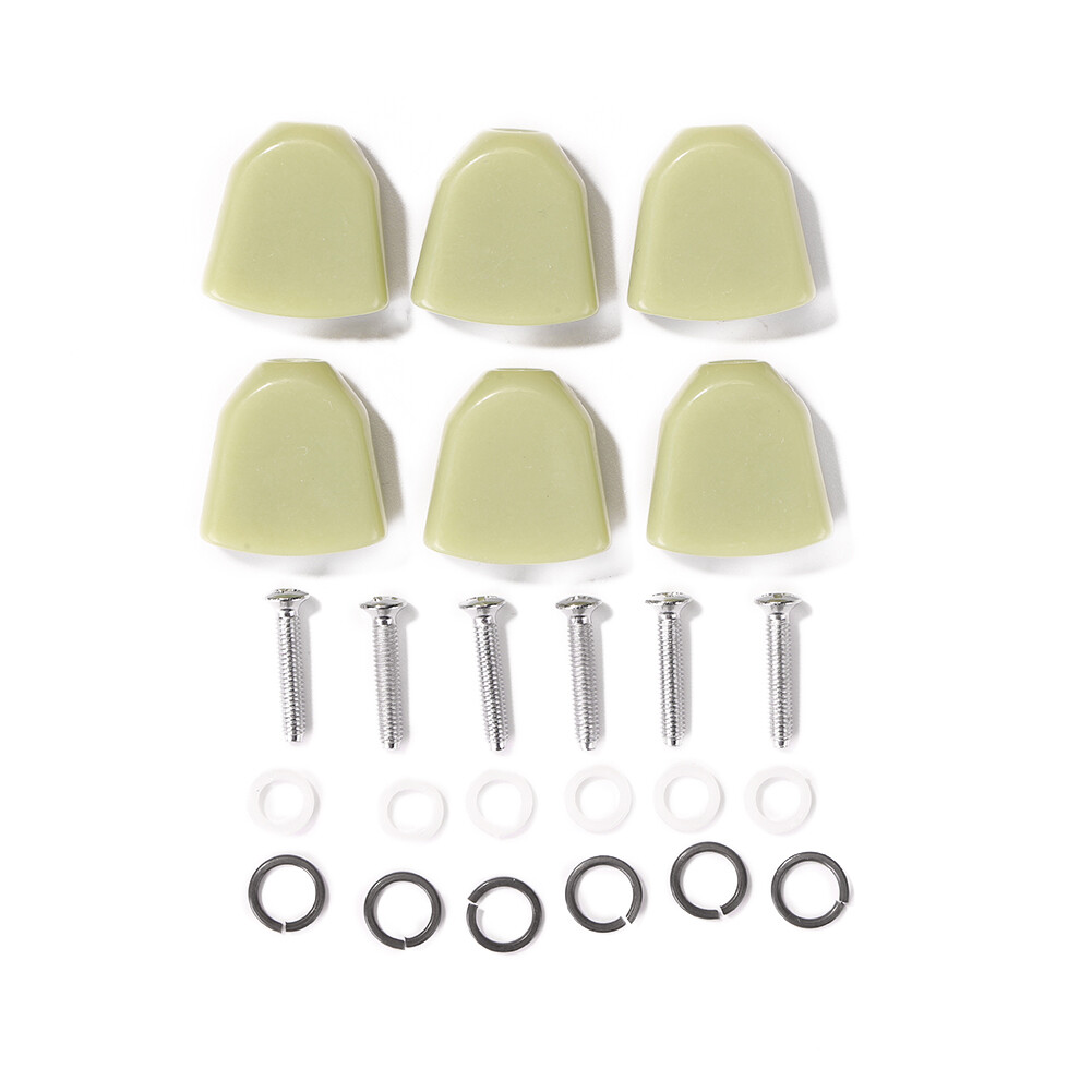 6pcs Guitar Tuning Peg Keys Caps Kit Electric Guitars String Tuners ...