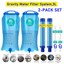 2PACK Gravity Water Filter Straw,3L Portable Water Bladder F Emergency ...