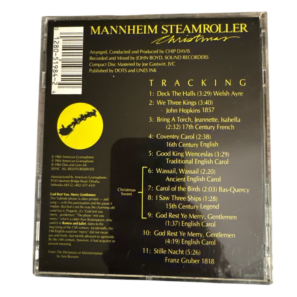 CHRISTMAS MANNHEIM STEAMROLLER CD Very Good 1984 | eBay