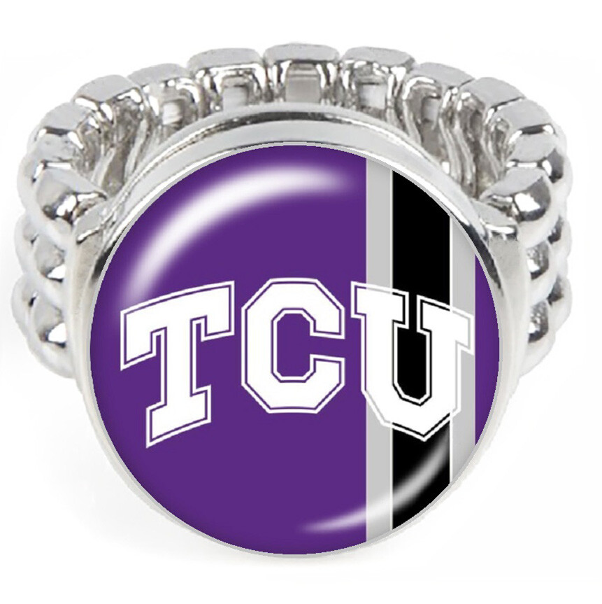 TCU Horned Frogs Mens Womens Ring Fits All University Football Jewelry ...