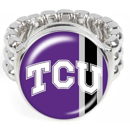 TCU Horned Frogs Mens Womens Ring Fits All University Football Jewelry ...
