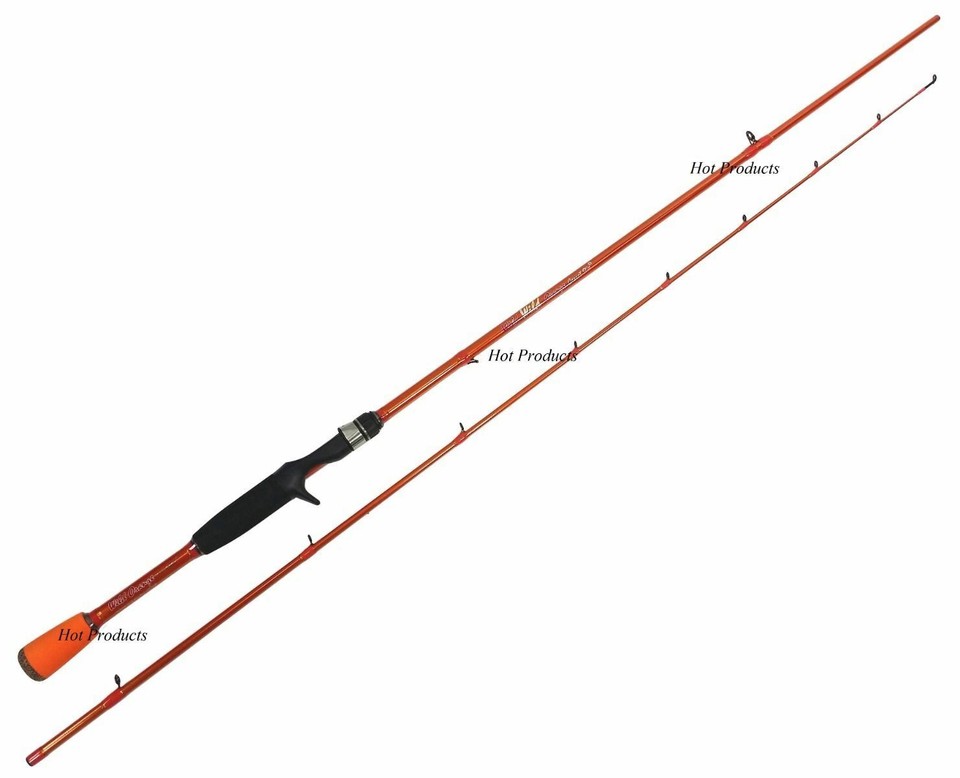 COLLAPSIBLE Carrot Stix CASTING 6' 7" LIGHT Wild Orange Lite Fishing ...