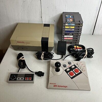 Nintendo NES Console System Bundle 10 Games Advantage NEW PINS Mario ...