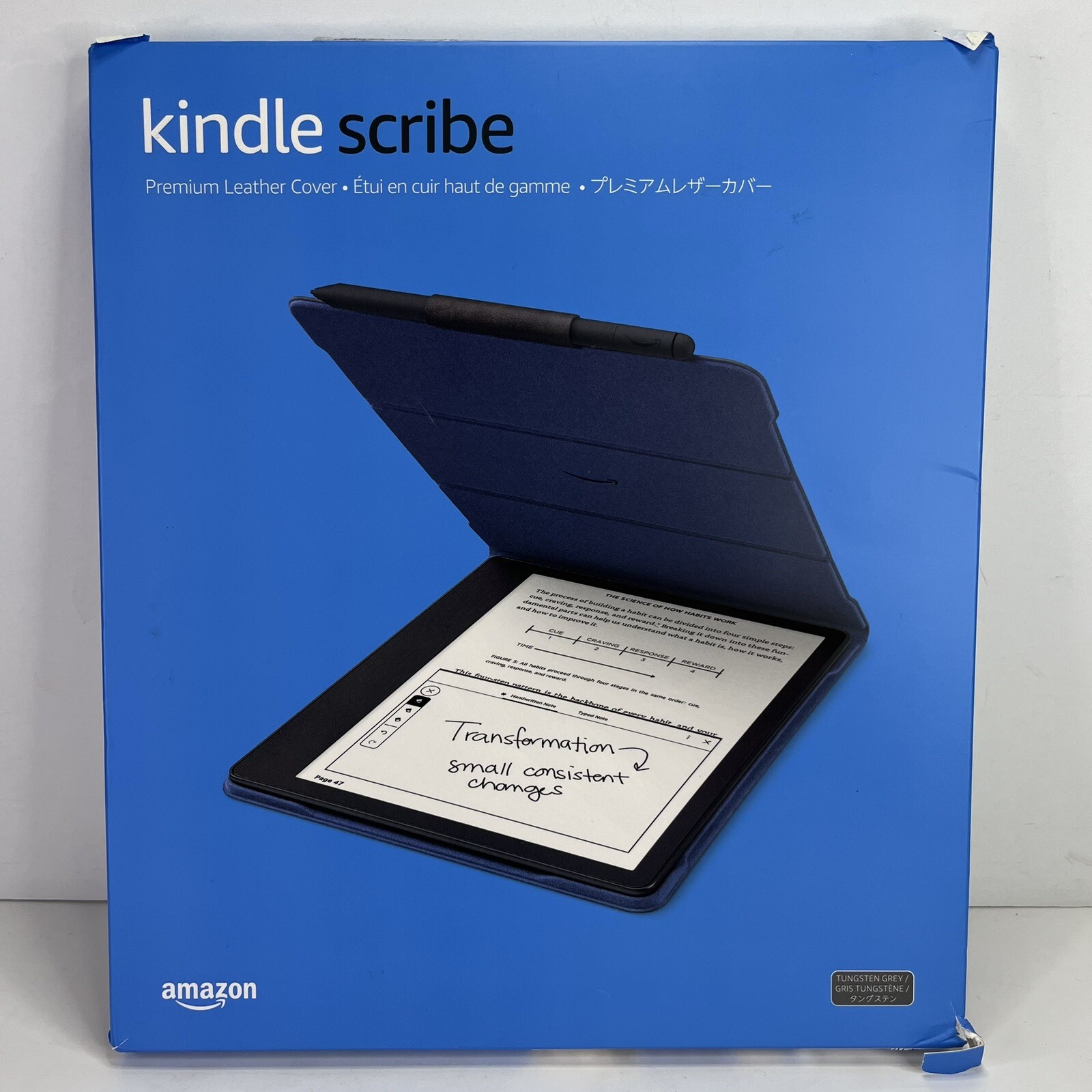 Amazon Kindle Scribe Fabric Folio Cover with Magnetic Attach, Sleek ...